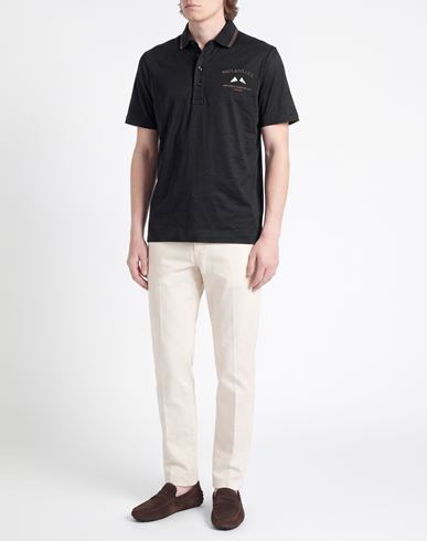 PAUL & SHARK man polo shirt midnight blue size s cotton, lyocell
